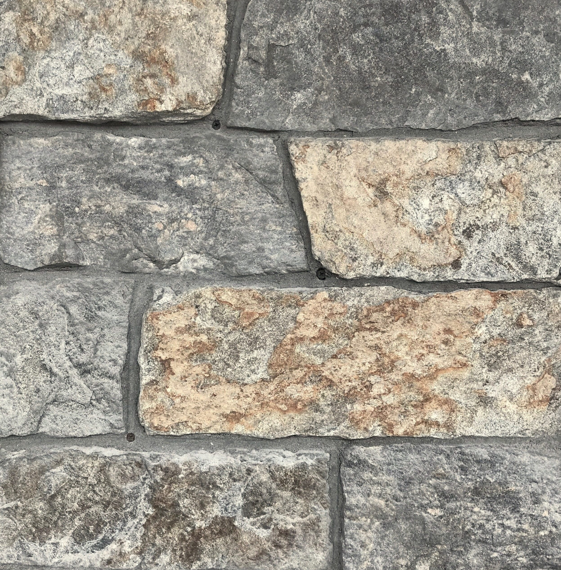Wide array of natural stone cuts, styles, and colors available